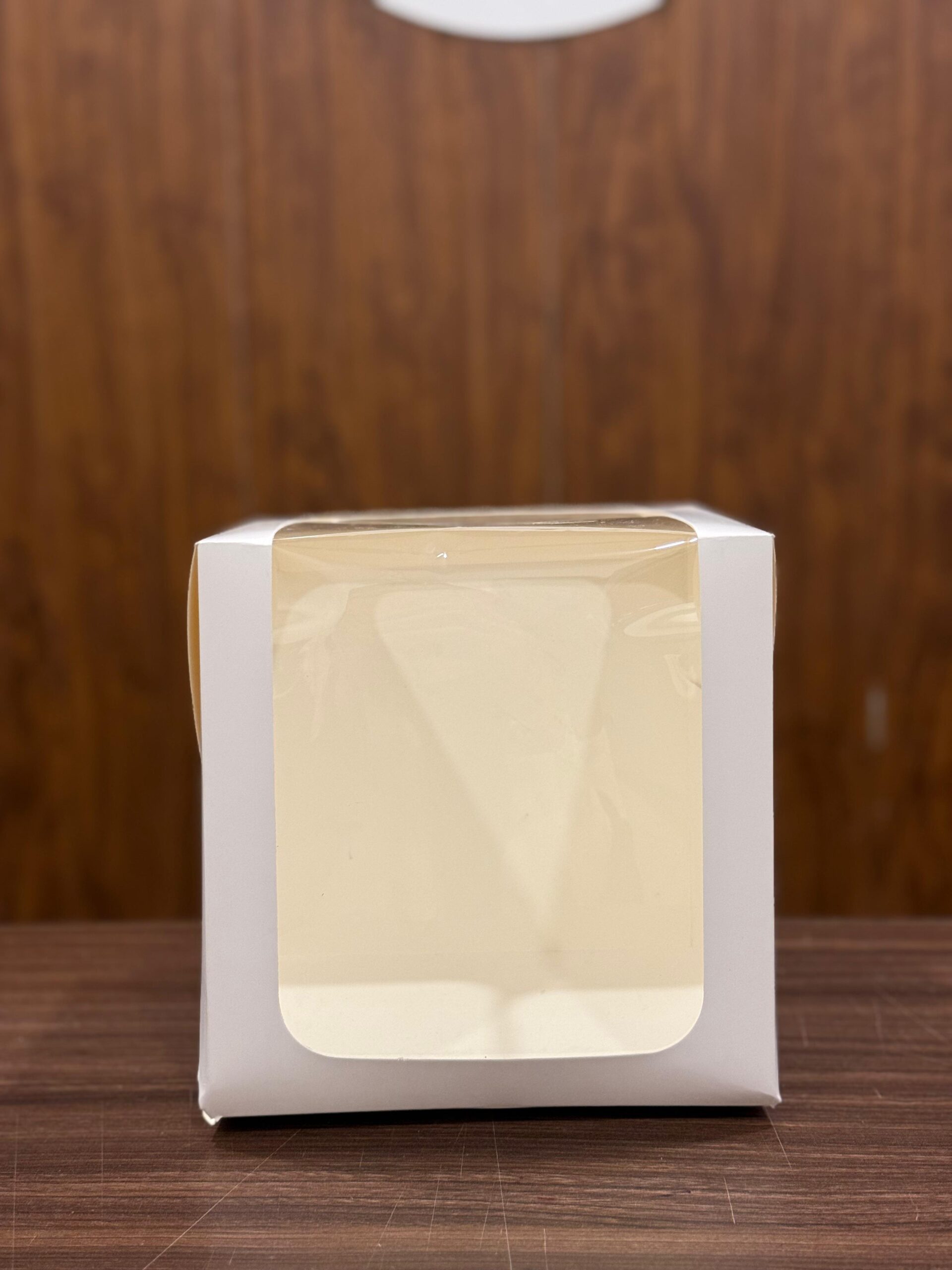 L SHAPED WINDOW CAKE BOX – WHITE (8/8/8″) – aNU PACKAGING